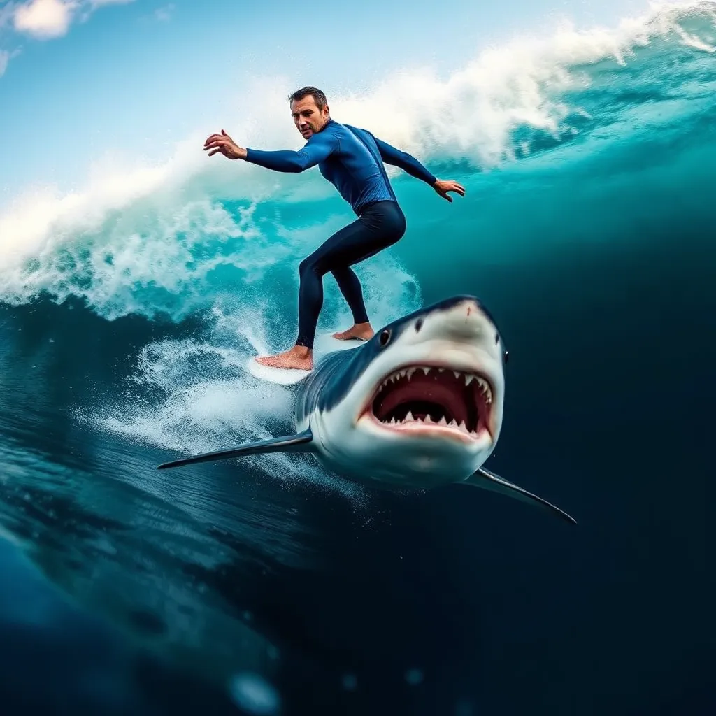 Surfing on a Shark: Exploring Surf Culture and Marine Life